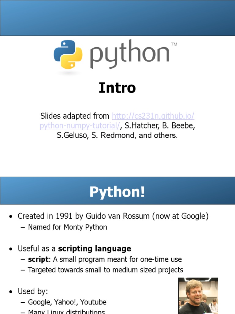 SLIDES 1 Escp - Python - Ds - 2020 | PDF | Anonymous Function | Python ...