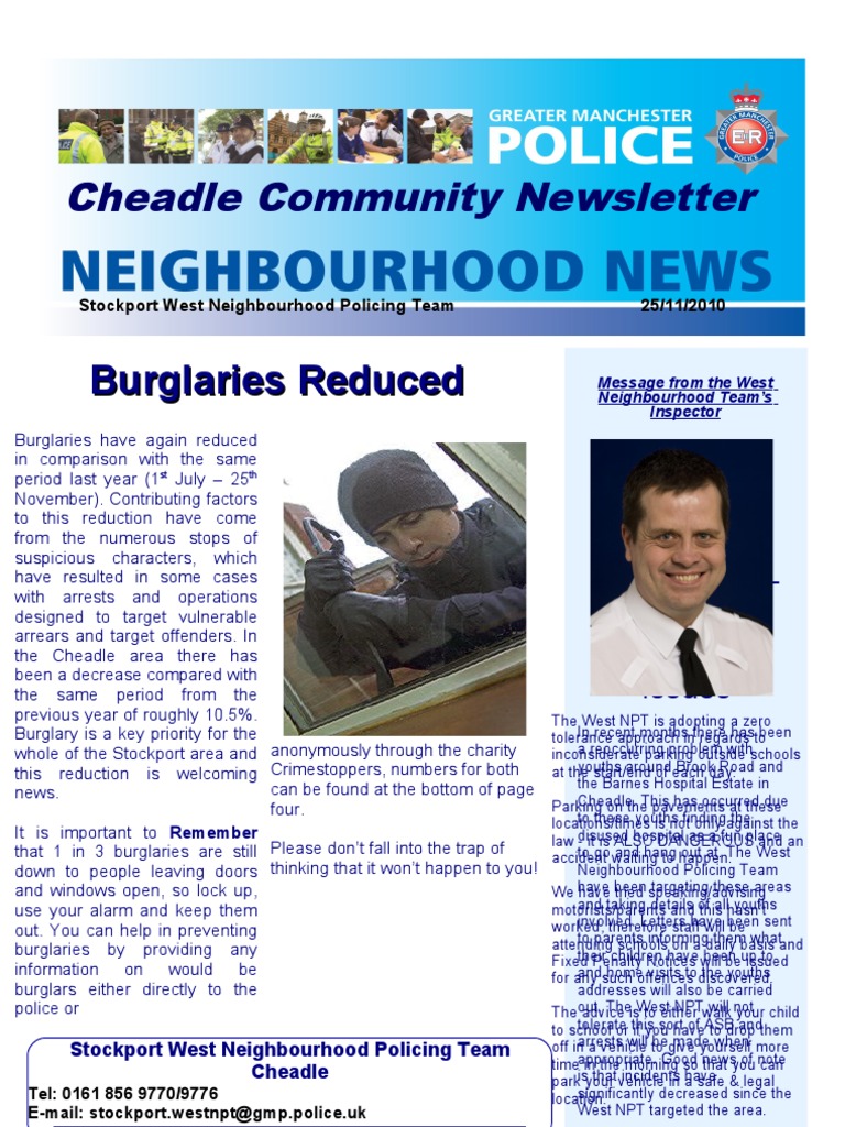 GMP Newsletter July-Nov 10 | PDF | Theft | Criminal Justice