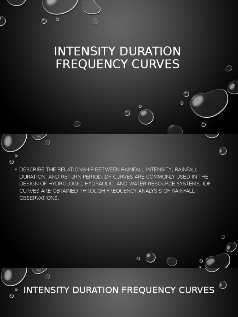 5 1 1-Ridf-Curves | PDF | Mean | Precipitation