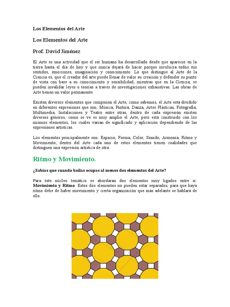 Los Elementos Del Arte | PDF | Color | Bailes