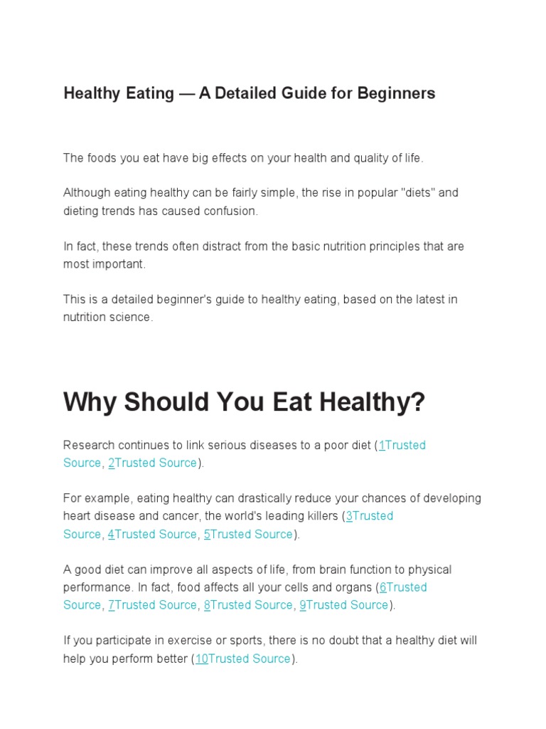 Healthy Eating | PDF | Nutrients | Healthy Diet