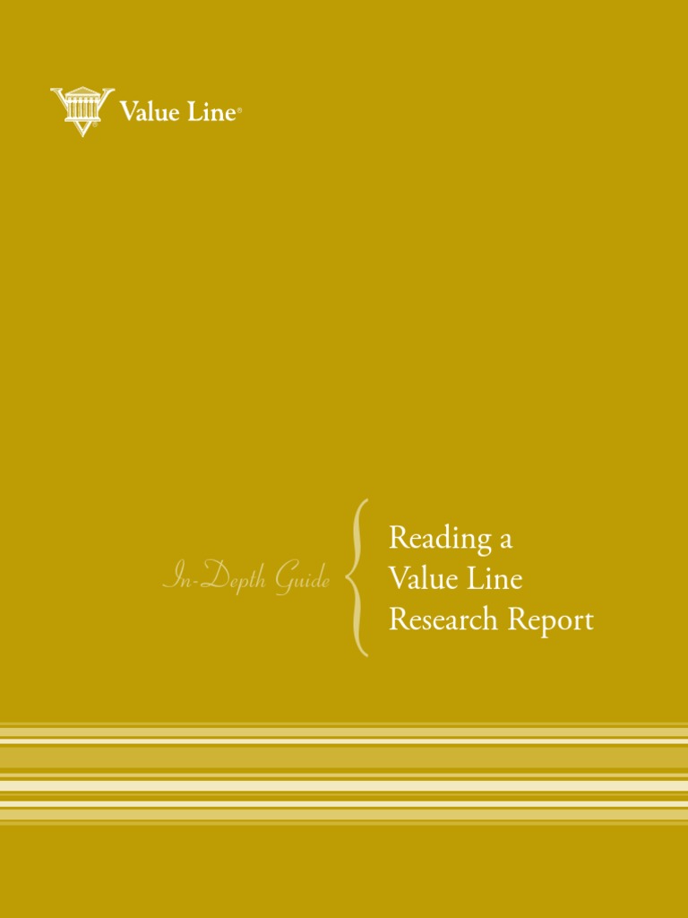 The In-Depth Guide To Reading A Value Line Research Report | PDF ...