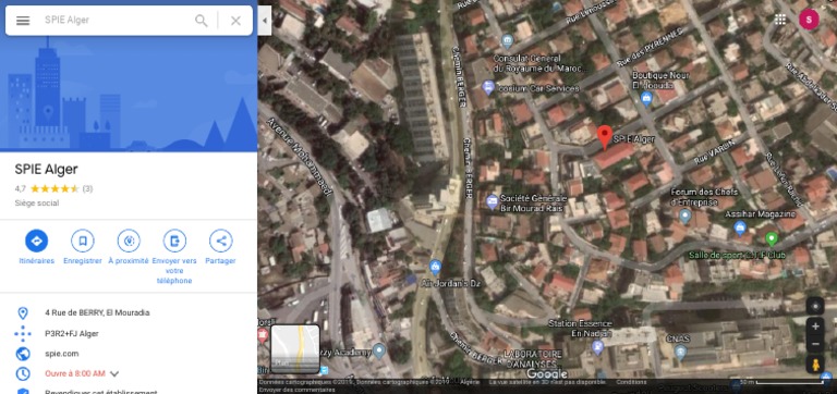 SPIE Alger - Google Maps | PDF