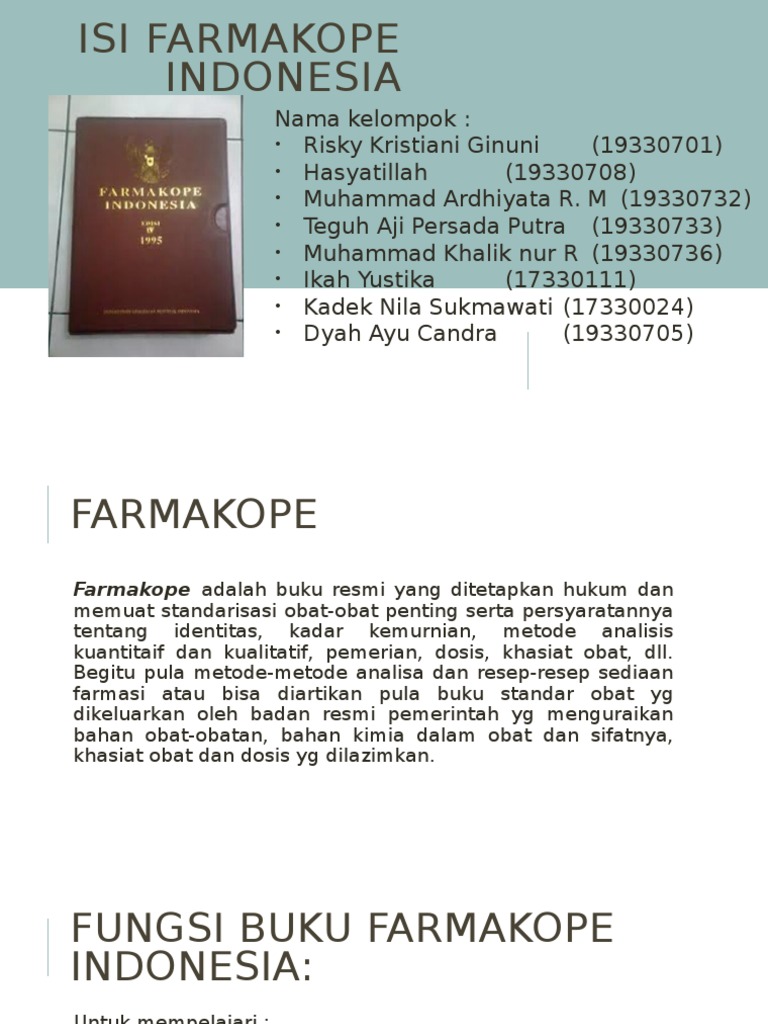 Isi Farmakope-Fix | PDF | Sains & Matematika