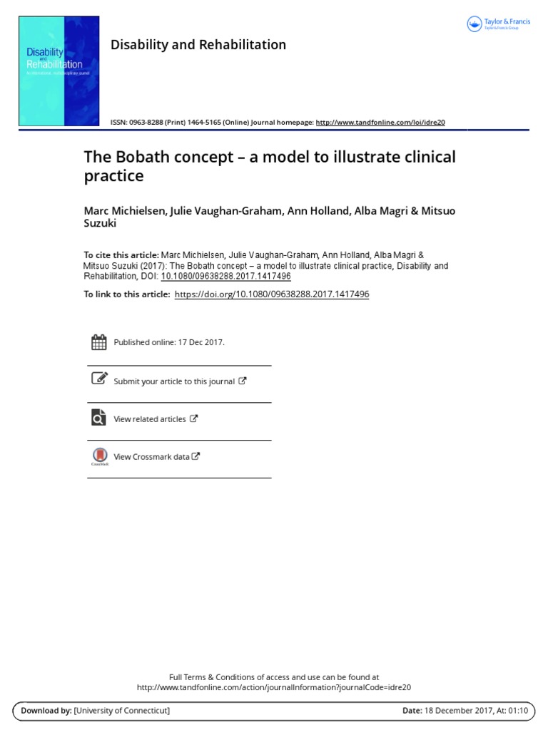The Bobath Concept - A Model To Illustrate Clinical Practice | PDF ...