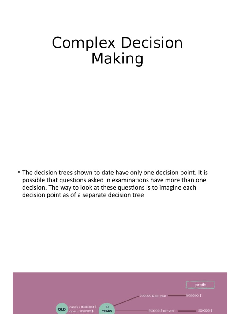Complex Decision Making | Download Free PDF | Expected Value | Analysis