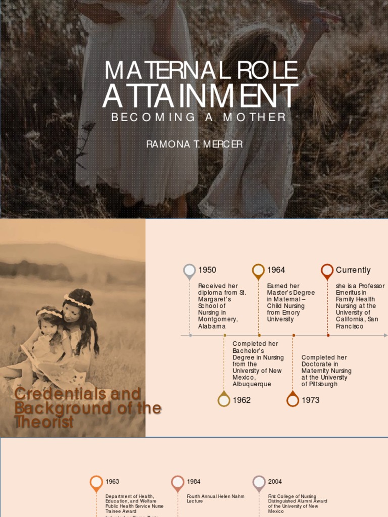 Maternal Role Attainment Ramona T. Mercer PDF | PDF | Attachment Theory ...