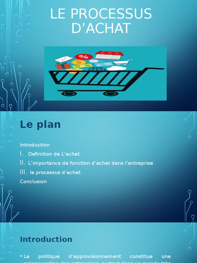 Les étapes du processus d'achat | PDF | Appel d'offres | Économie