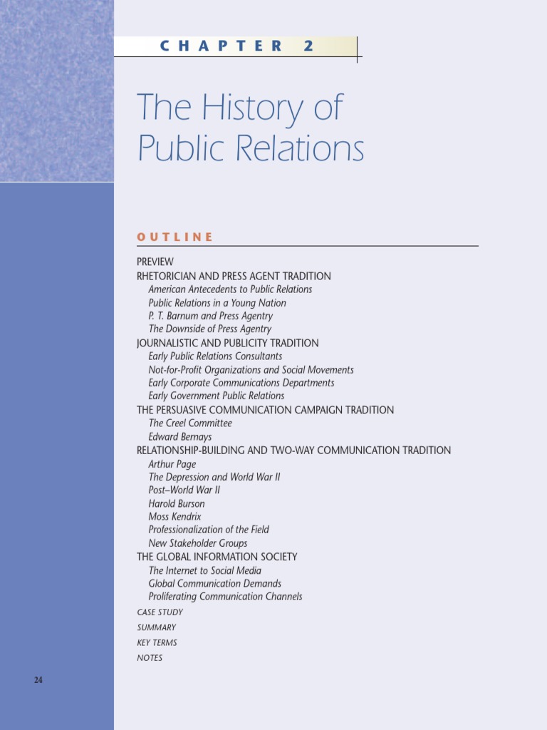 The History of Public Relations PDF | PDF | Public Relations | Rhetoric