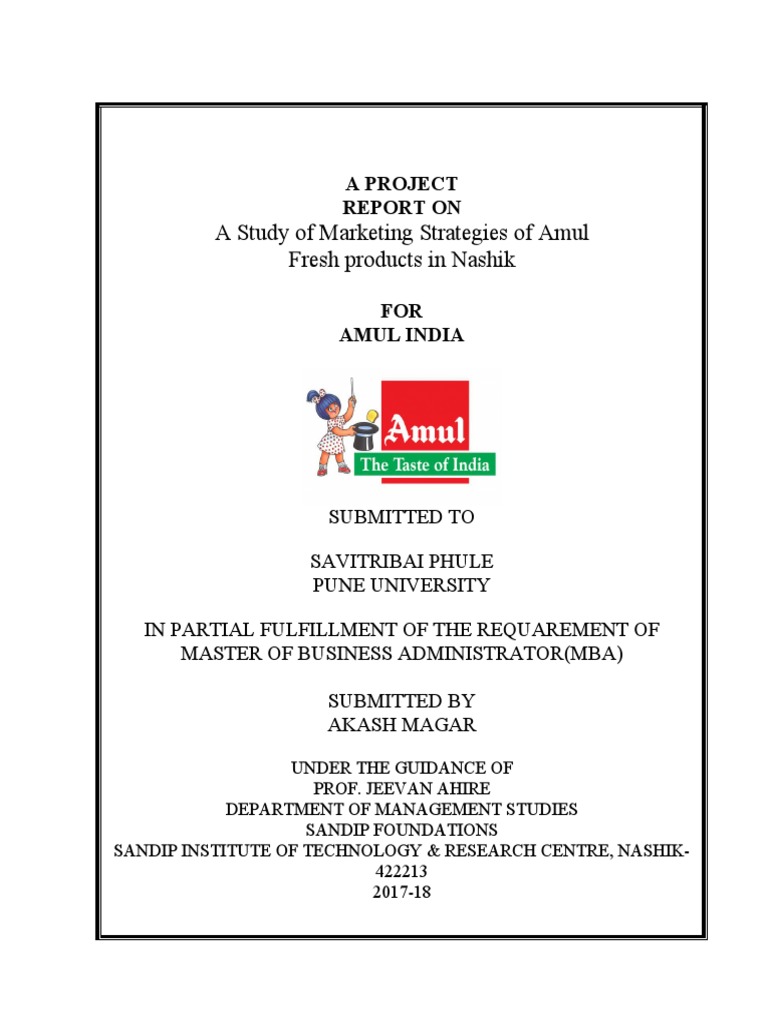 Final Report On NBFC | PDF | Dairy | Retail