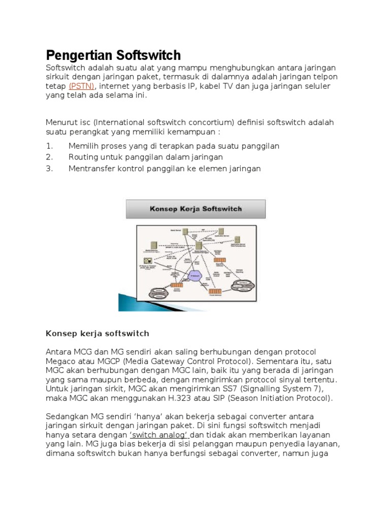 Pengertian Softswitch | PDF