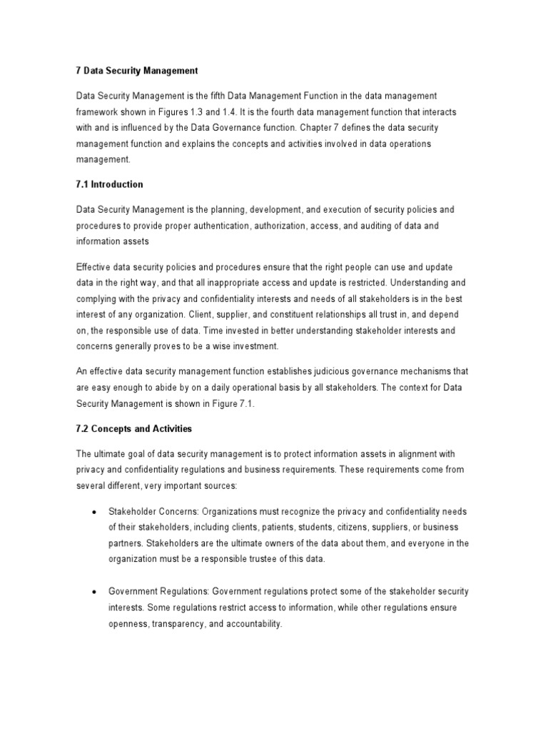 The DAMA Guide To The Data Management 7a 8 | PDF | Information Security ...