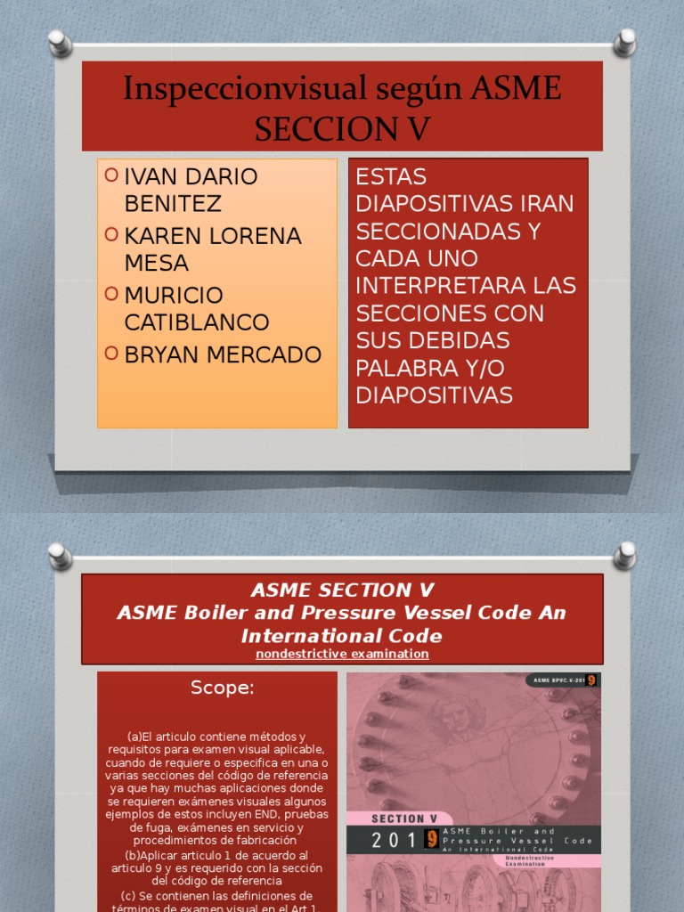 Asme Section V | PDF | Percepción visual | Óptica