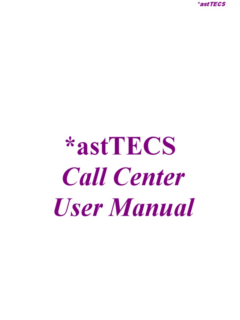 astTECS Call Center Agent Login User Manual PDF | PDF | Login | Call Centre