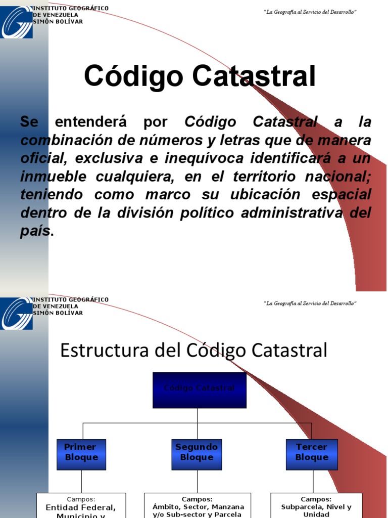 3-Código Catastral | Descargar gratis PDF | Datos geográficos e ...