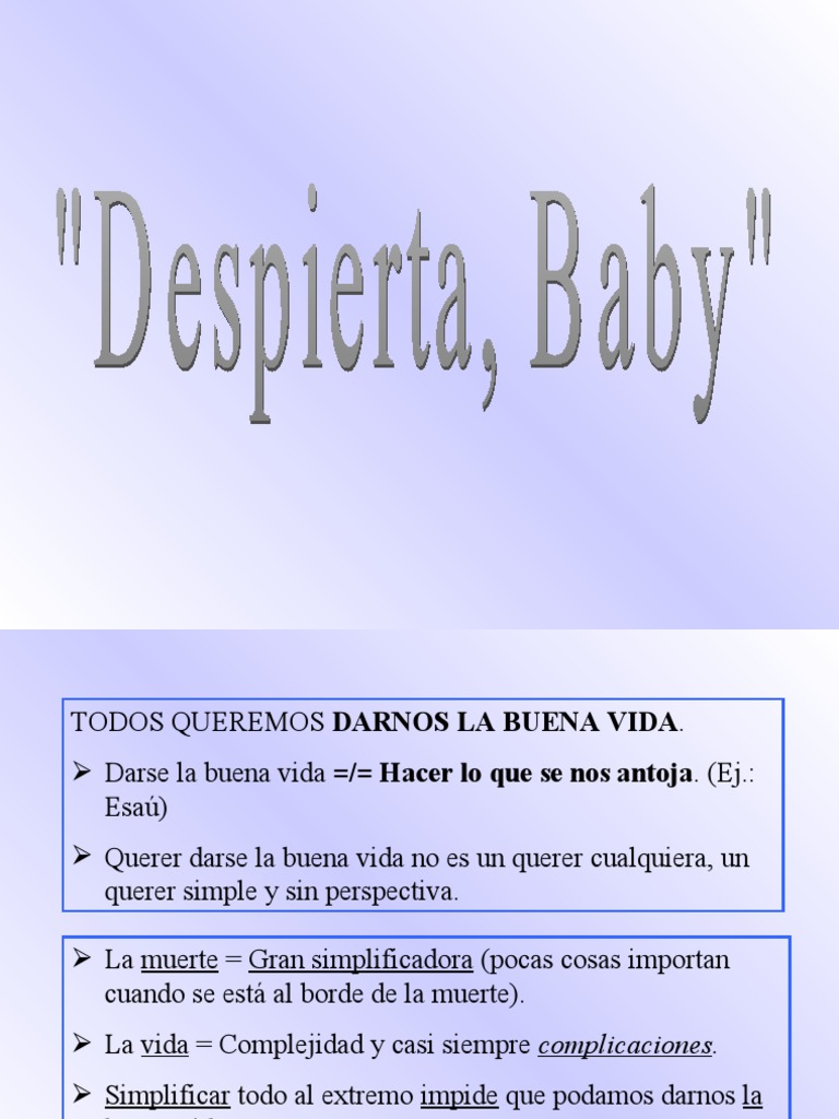 5 Despierta Baby | PDF | Moralidad | Teorías filosóficas