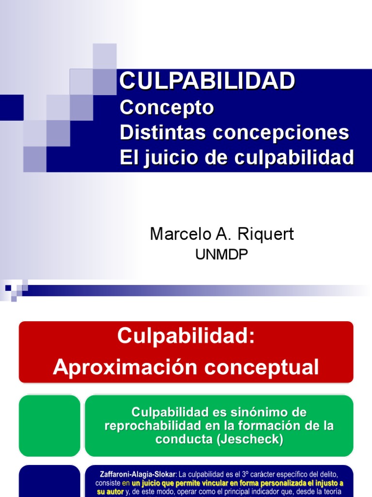 Culpabilidad 2 | PDF | Intención (Derecho Penal) | Derecho penal