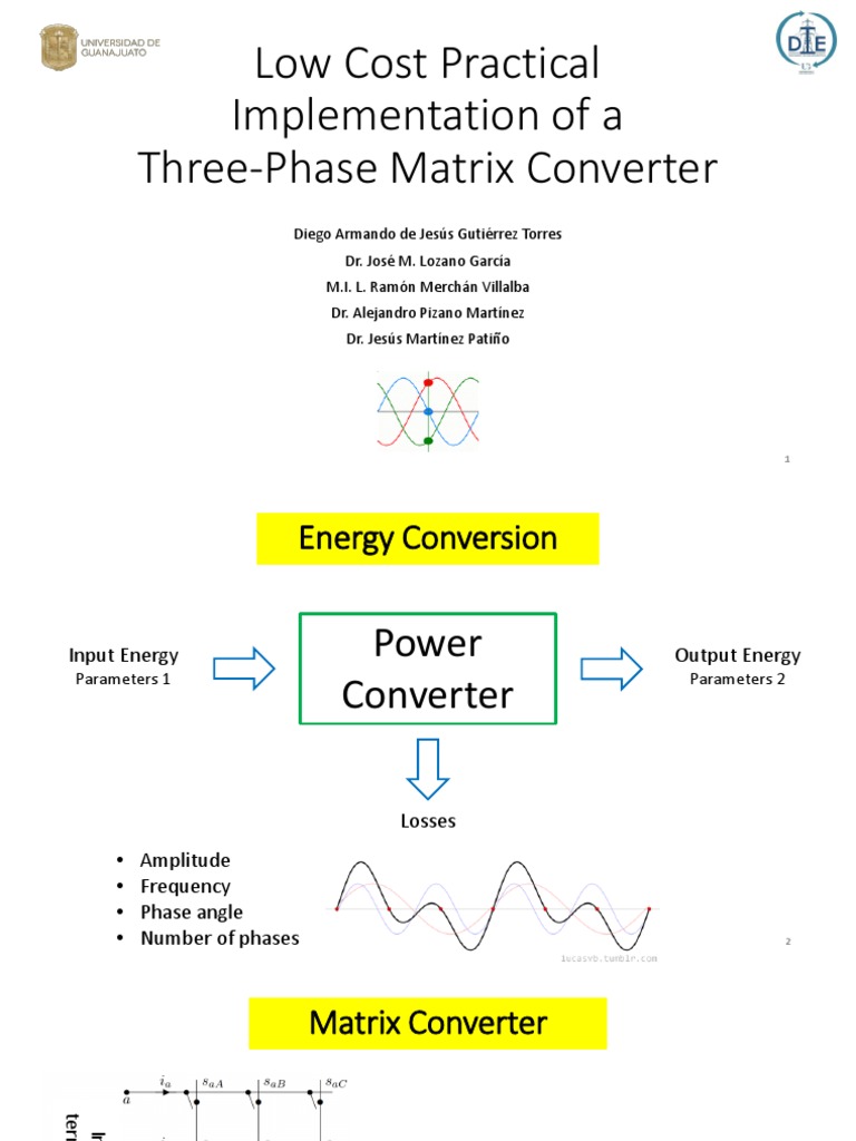 Low Cost Practical Implementation of A Three Phase Matrix Converter ...