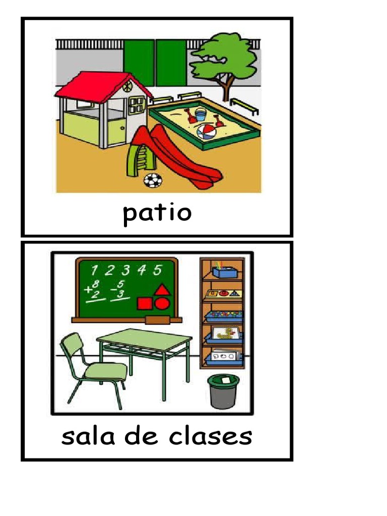 Pictogramas Carteles de Aulas y Espacios | PDF