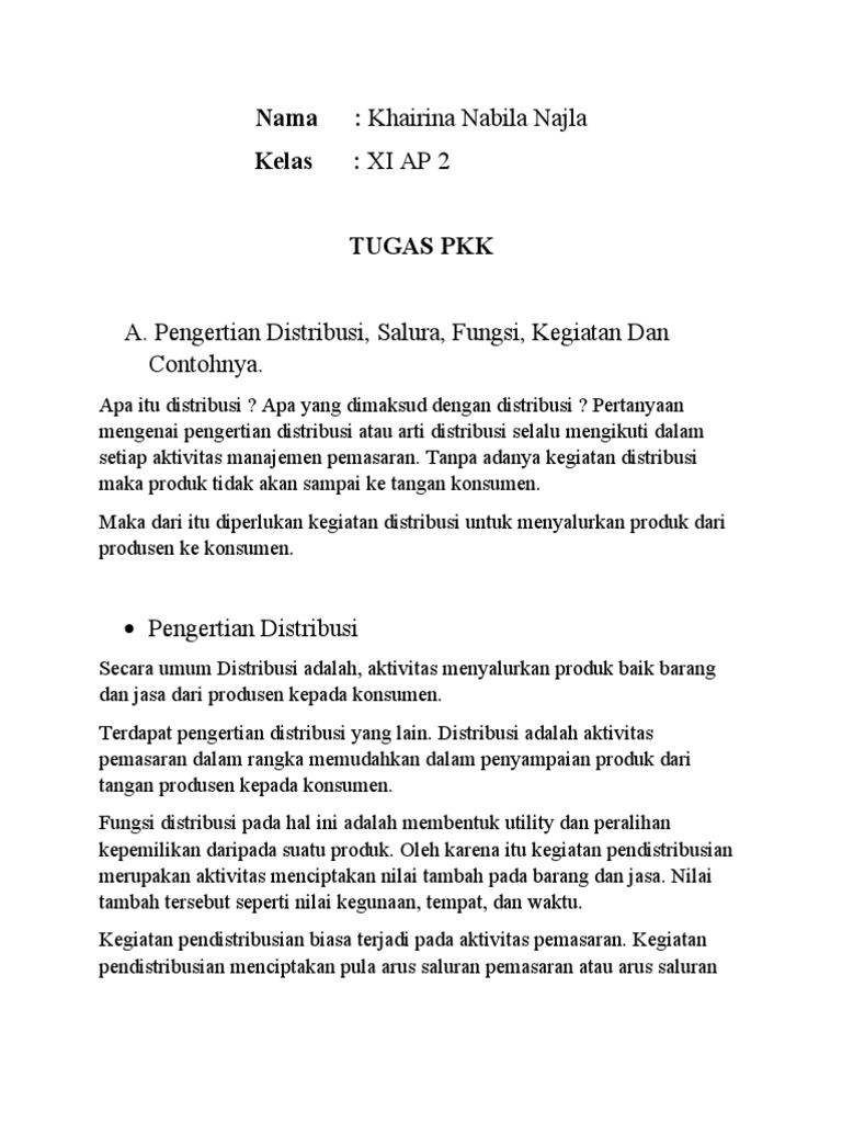 PKK - Docx 2 | PDF | Pengelolaan Keuangan & Uang | Ilmu Sosial