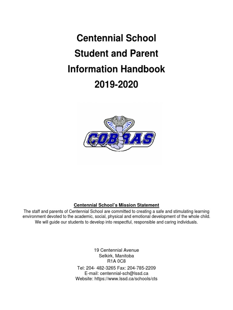 Student Handbook 2019-2020 | PDF | Schools | Teachers