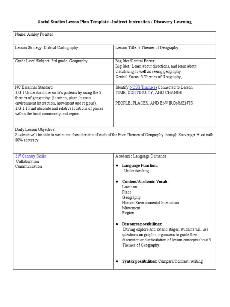 Fuentesashley Ss Indirect LP Template For Imb | PDF | Geography ...