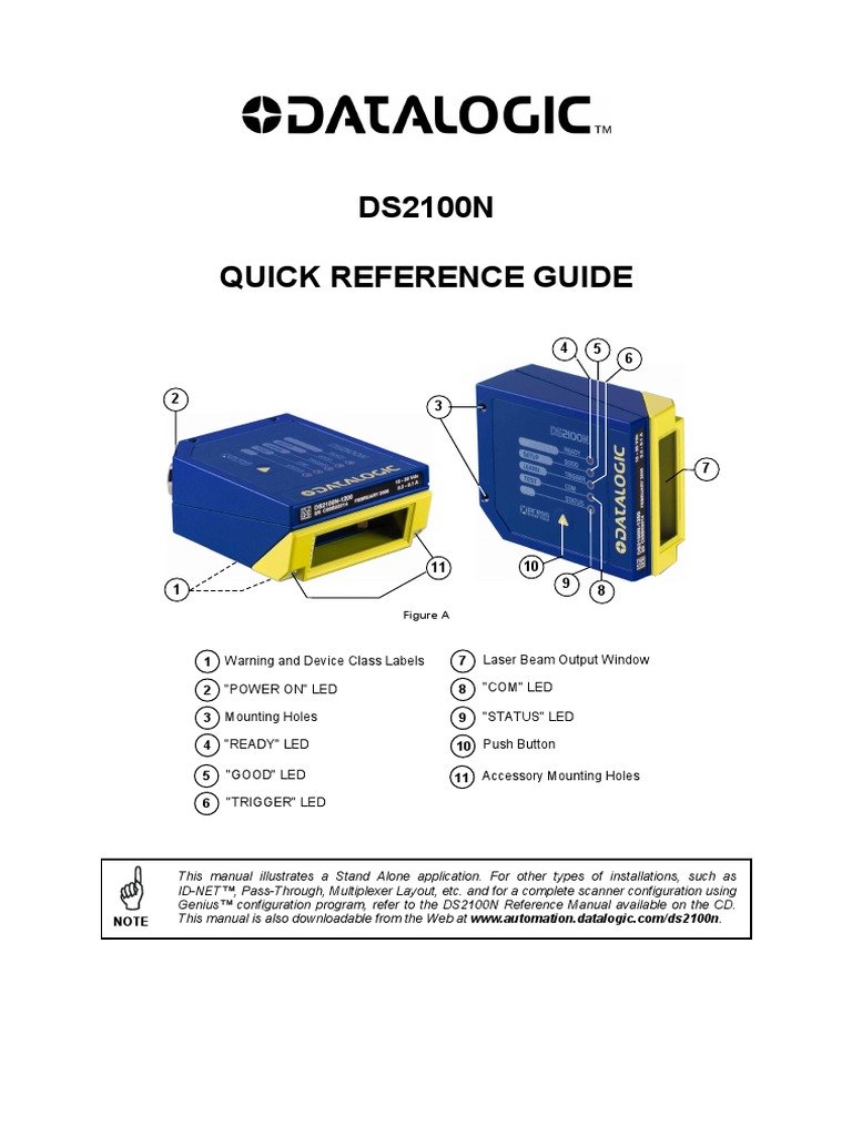 DS2100N Quick | PDF | Barcode | Image Scanner