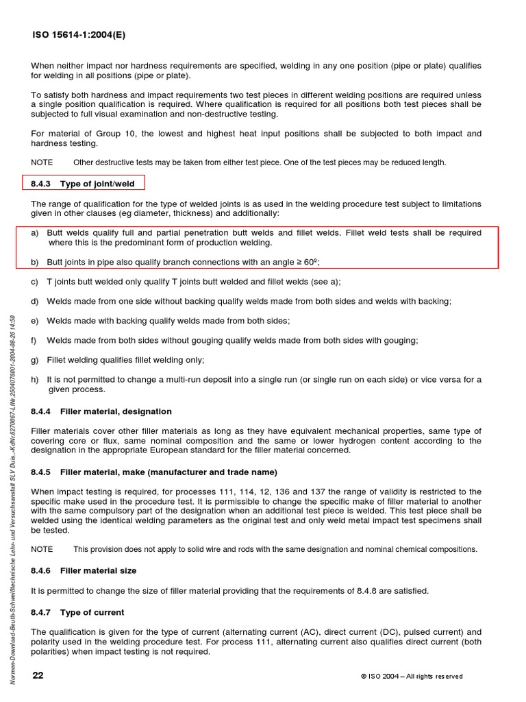 ISO 15614-1 Englisch PDF | PDF | Welding | Construction