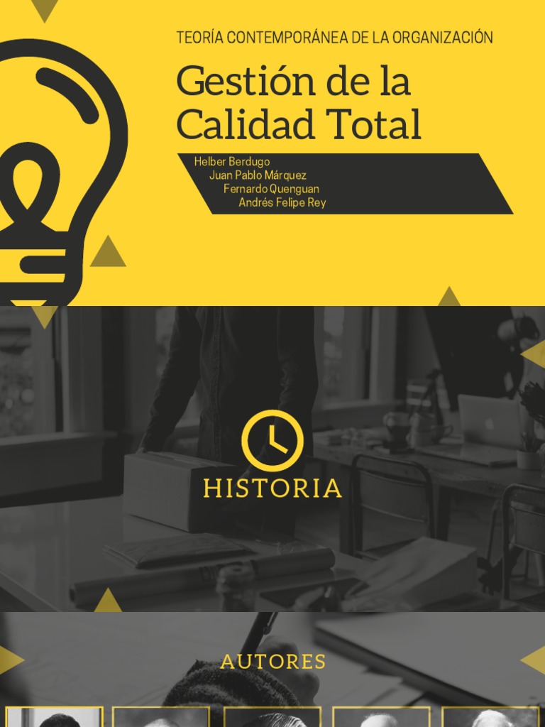 Teoría De La Calidad Total En Gestión Pdf Calidad Comercial