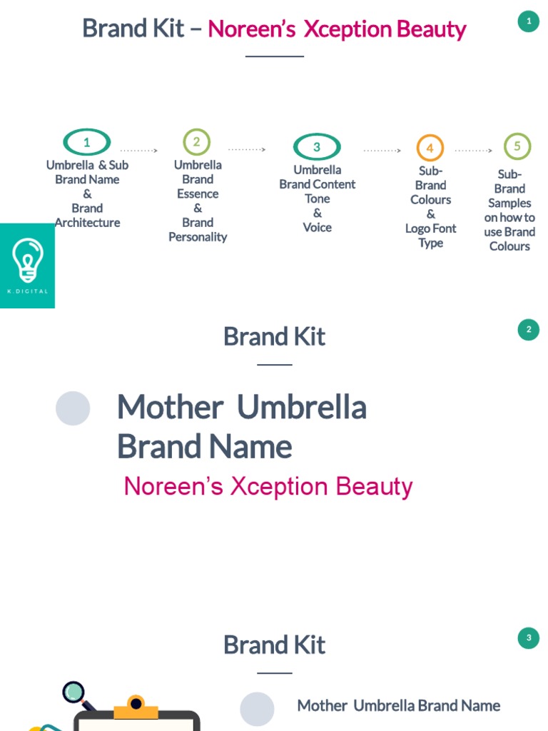Noreen's Xception Beauty Brand Kit | PDF | Brand | Color