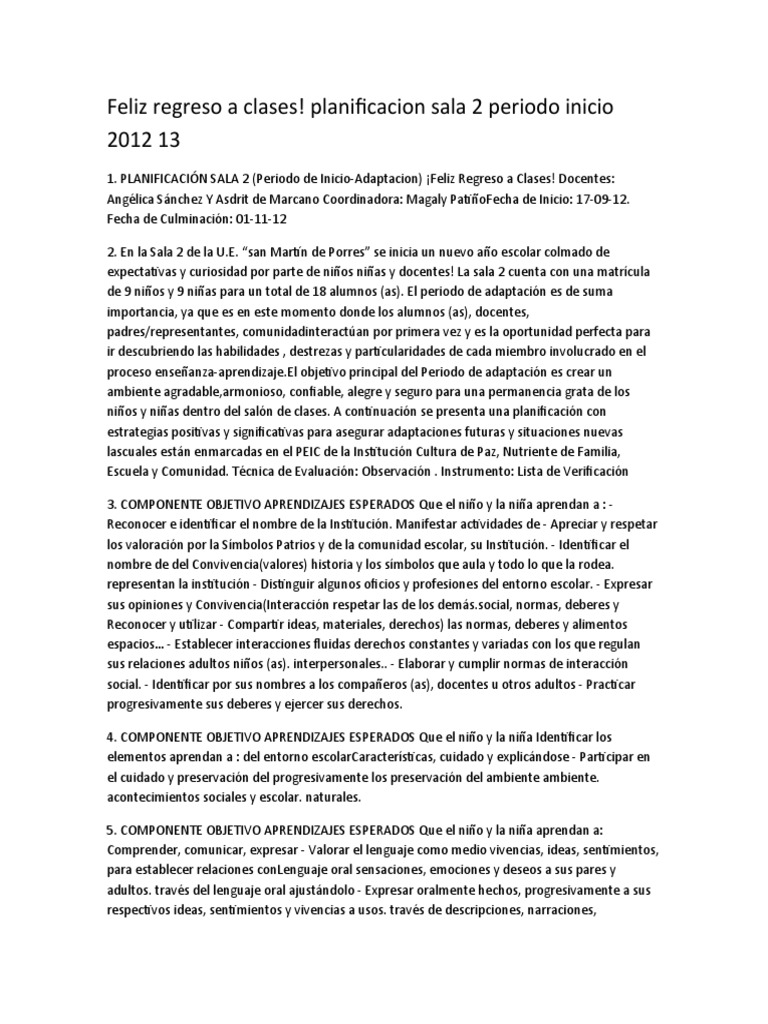 Feliz Regreso A Clases | PDF | Salón de clases | Educación de la ...