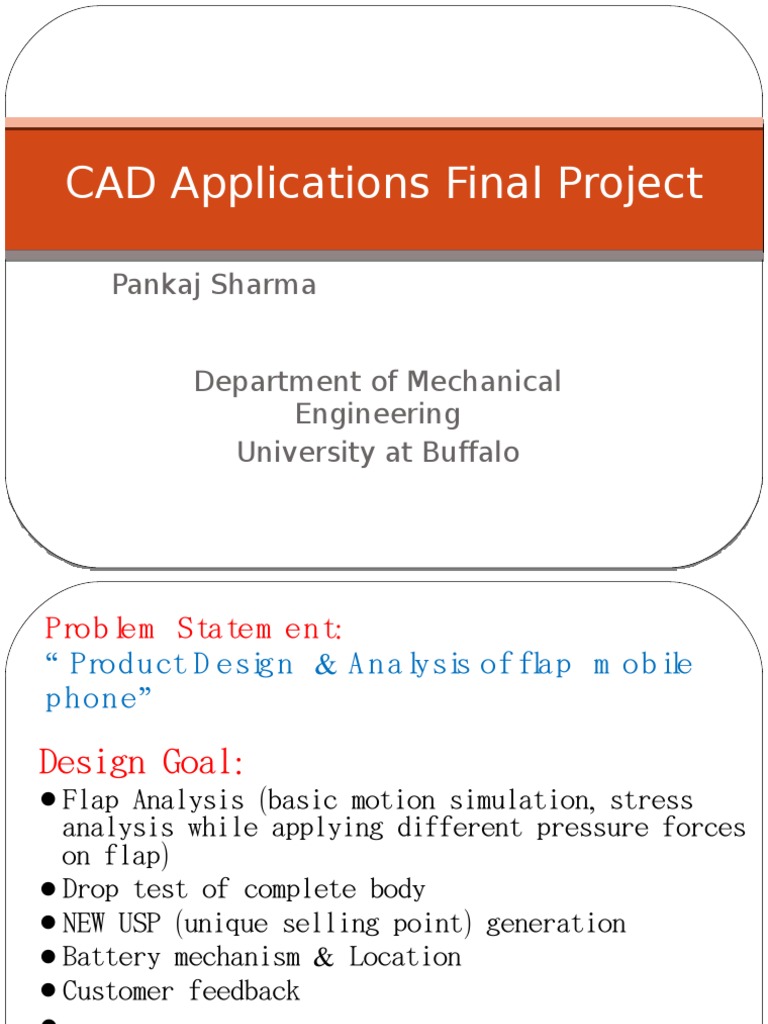 CAD Applications Final Project: Pankaj Sharma | PDF | Stress (Mechanics ...