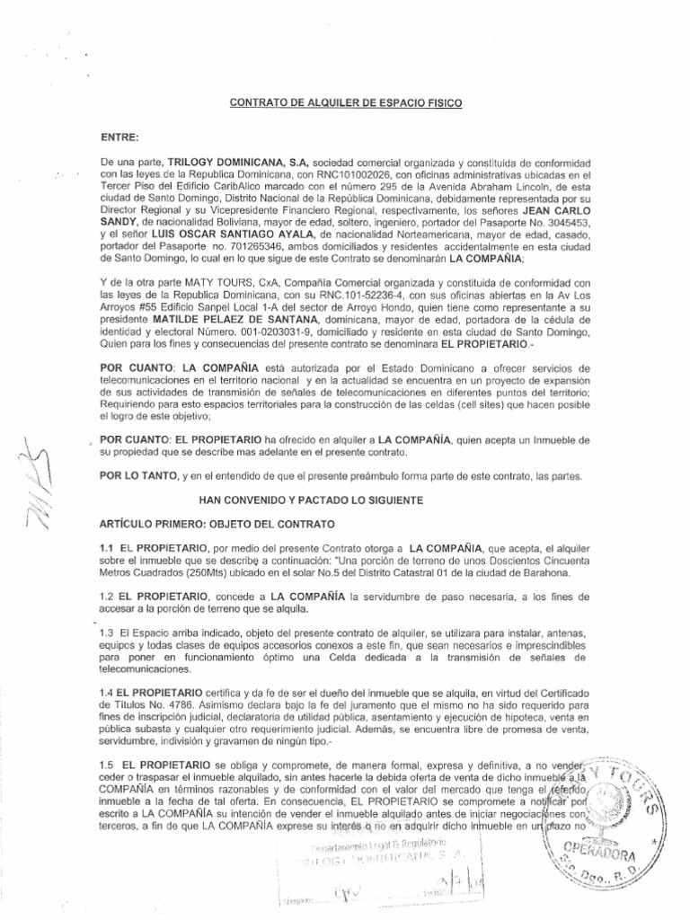 Contrato Original Barahona II, Celda No. 387 PDF | PDF
