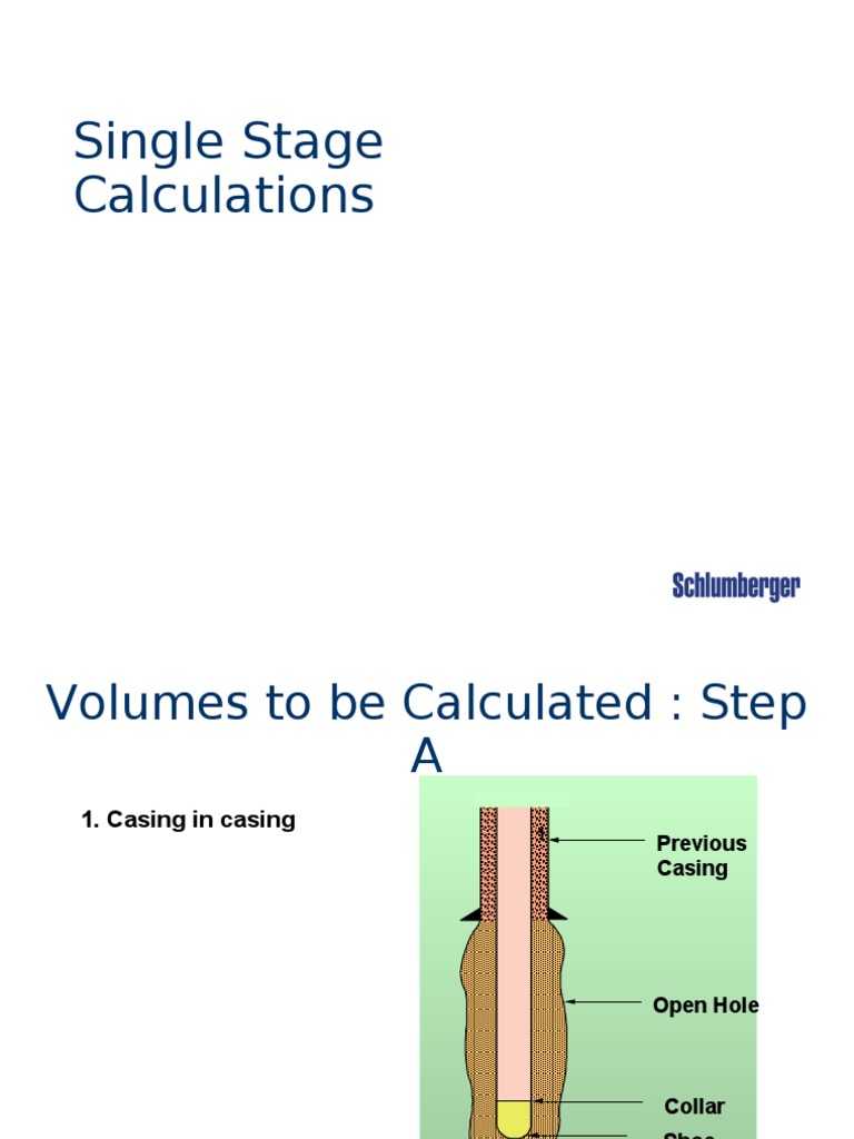 Cementing Calculations Guide | PDF | Casing (Borehole) | Liquids