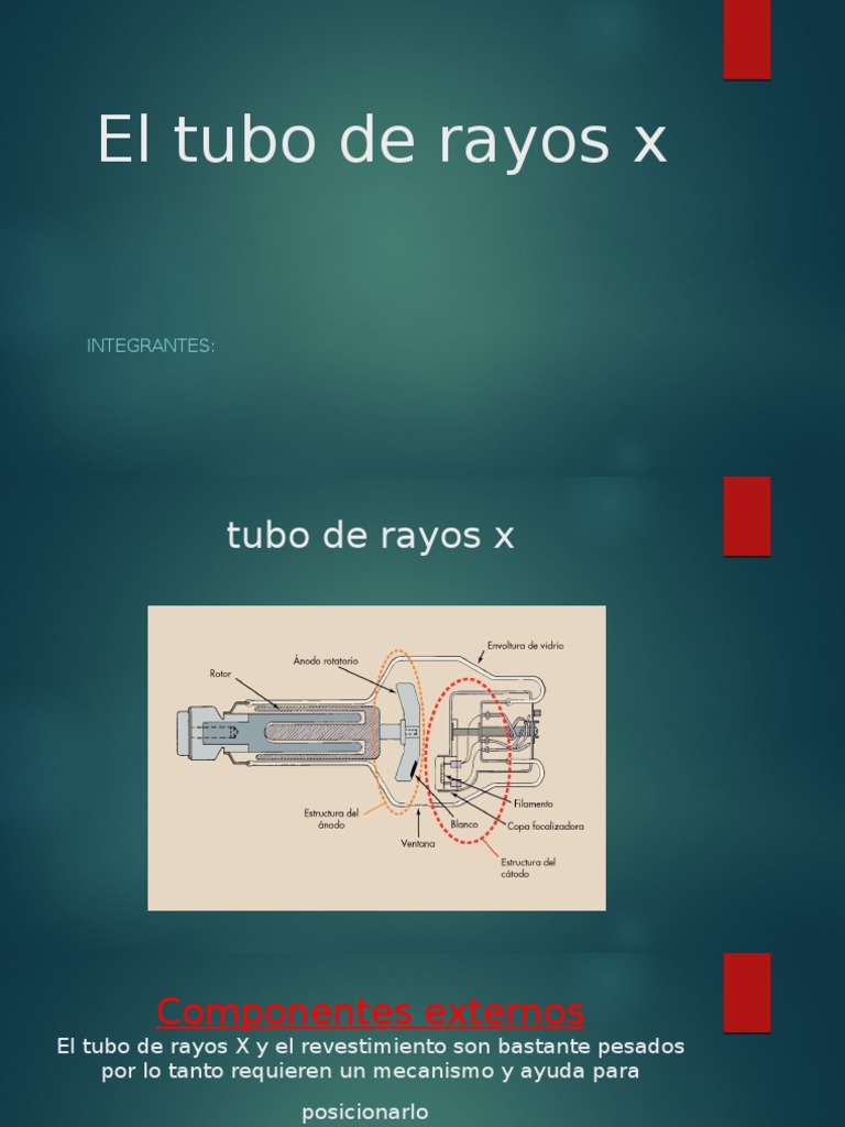 Componentes del tubo de rayos X | PDF | Rayo X | Ánodo