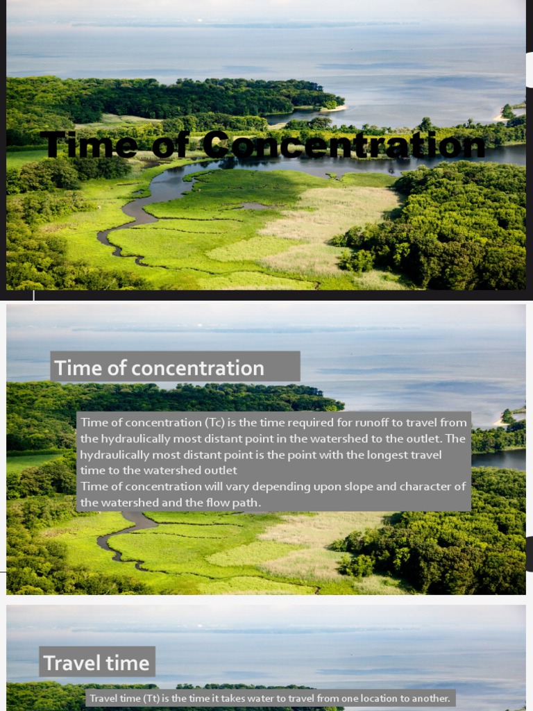 5.2 Time of Concentration | PDF | Drainage Basin | Surface Runoff