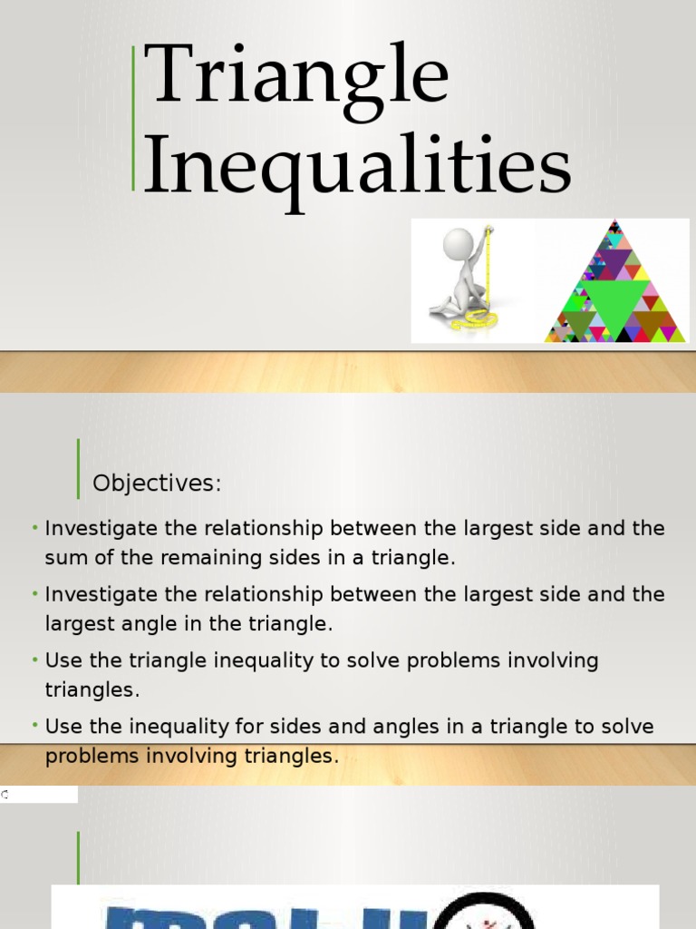 Triangle Inequalities | PDF | Triangle | Angle