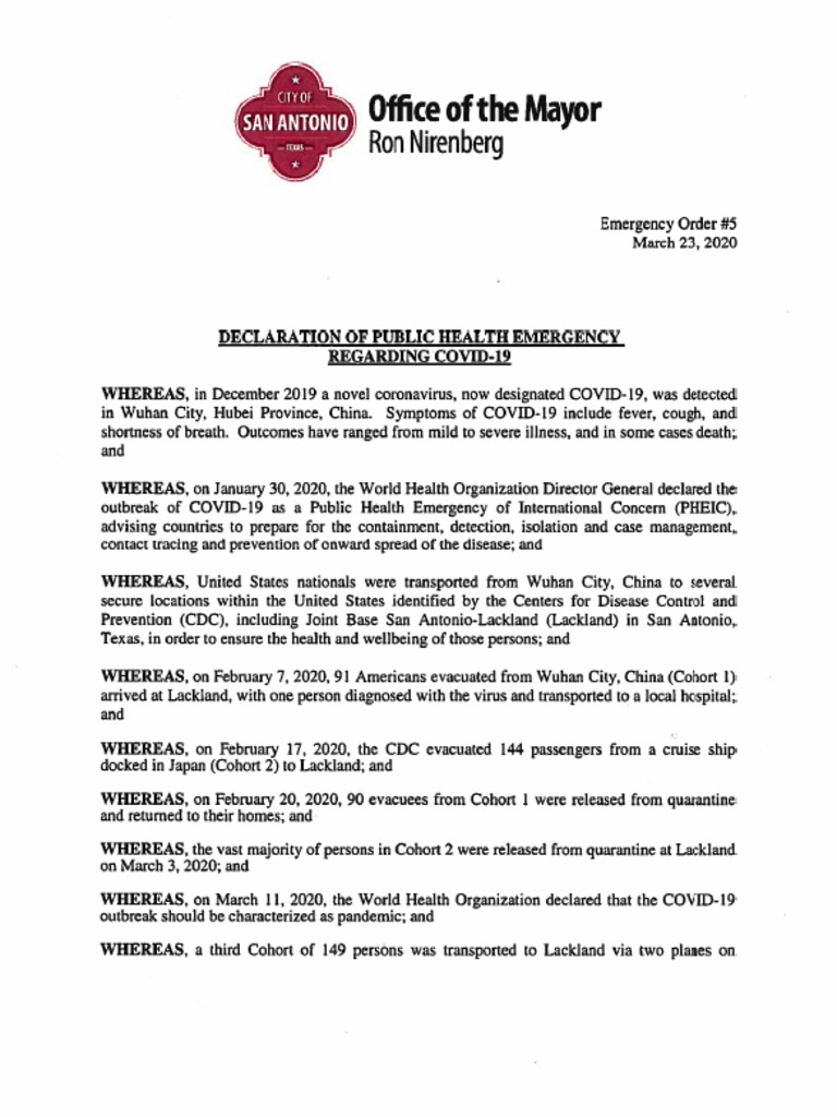 Emergency Declaration No. 5 | PDF