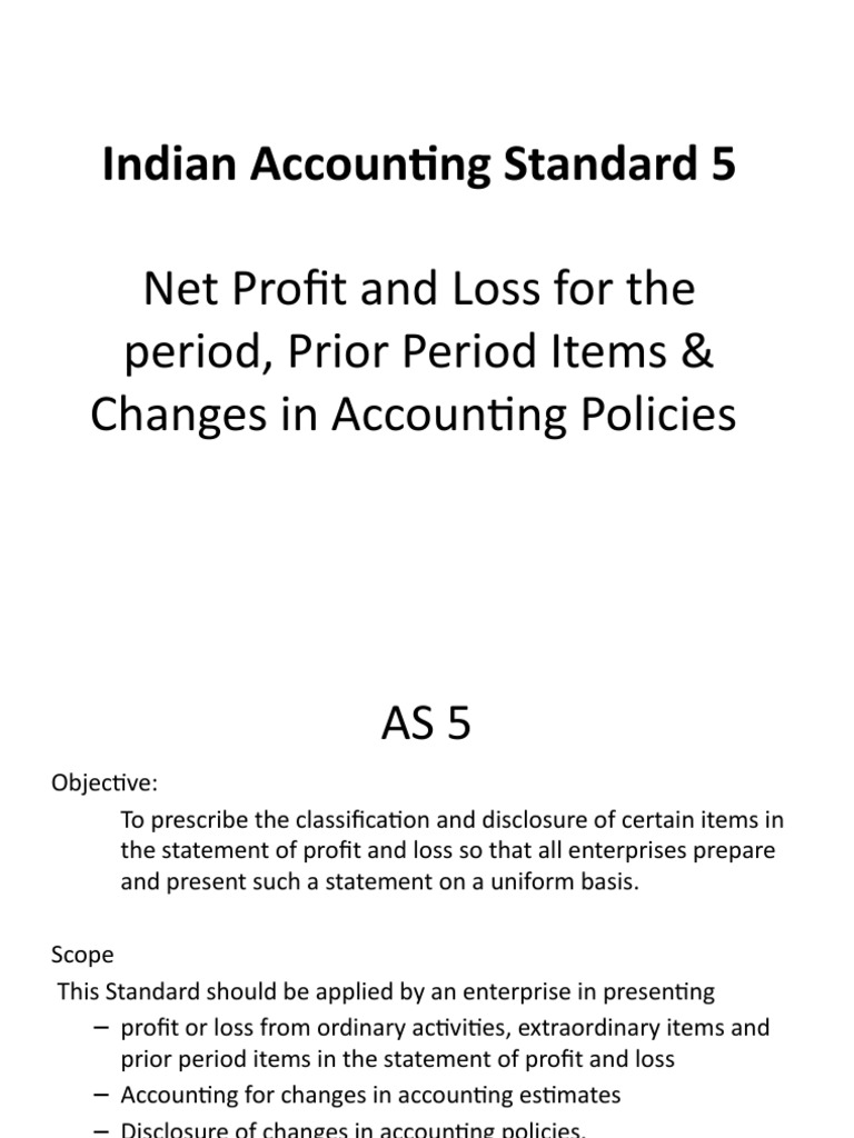 Indian Accounting Standard 5 | PDF | Income Statement | Corporations
