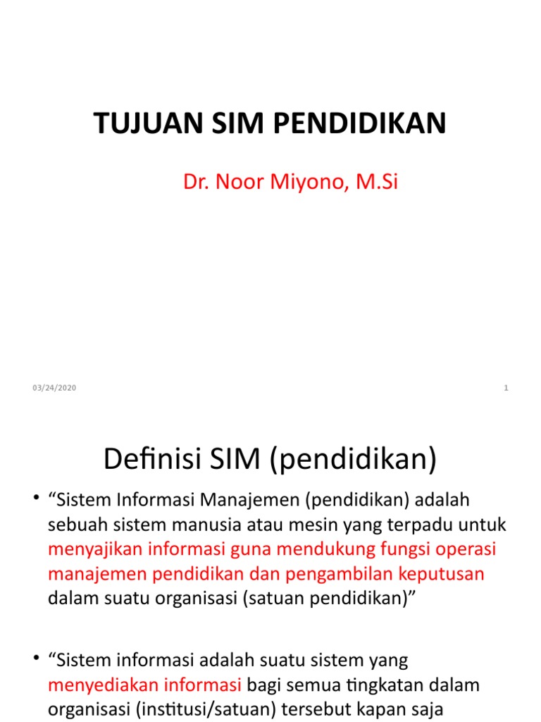 1b. Tujuan SIMDIK | PDF | Bisnis