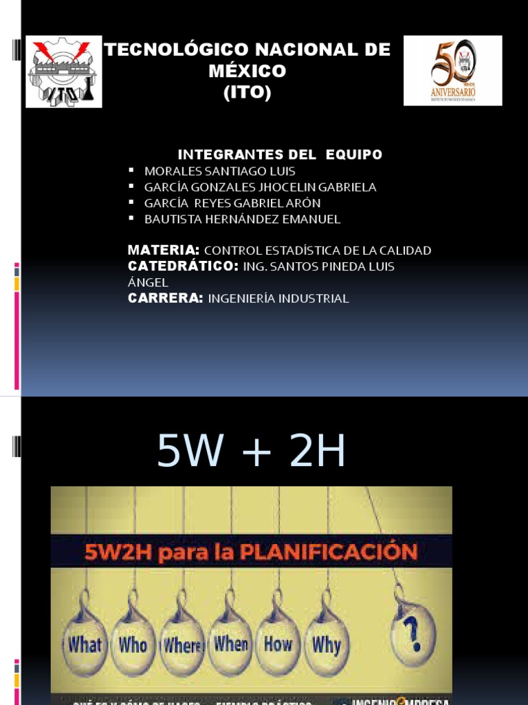 Presentación de 5w+2h | PDF