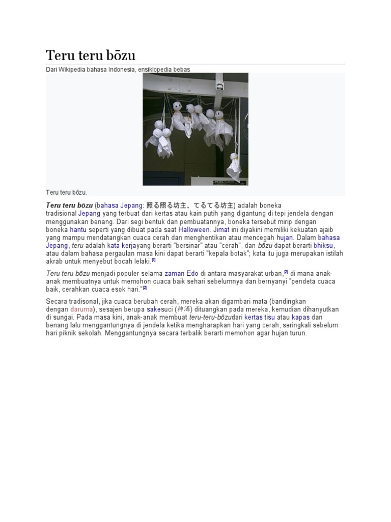 Teru-Teru Bozu | PDF