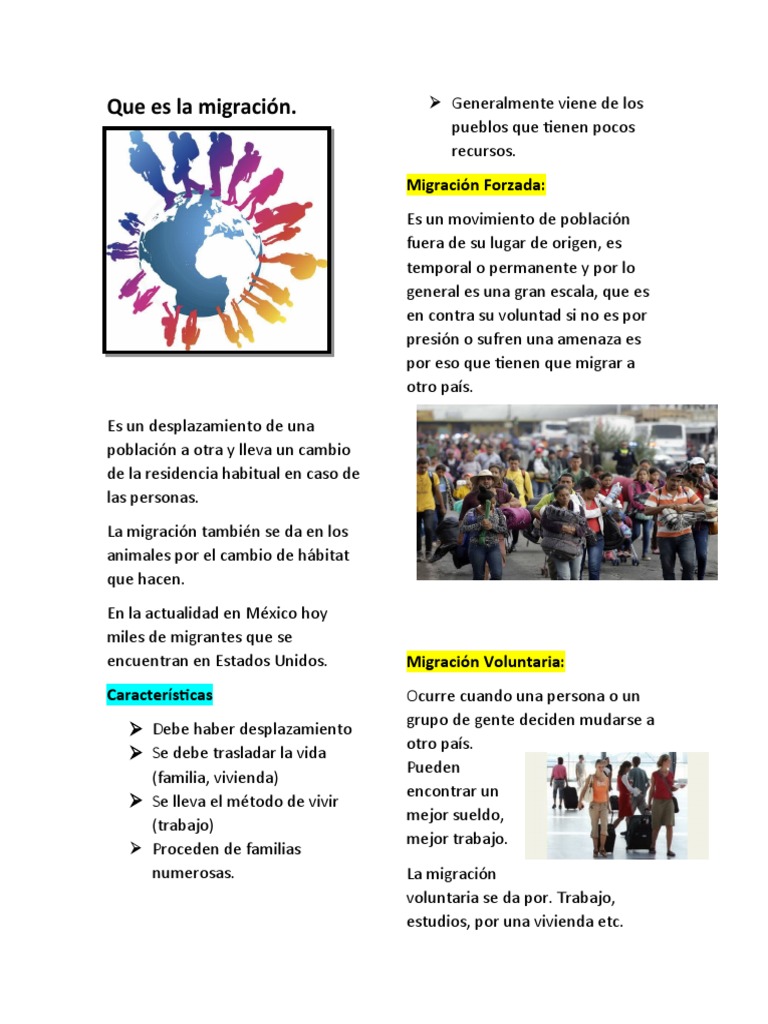 Que Es La Migración | PDF | Migración humana | México