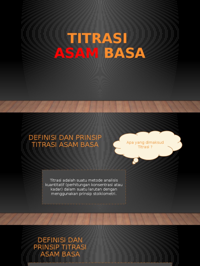 Definisi, Jenis Dan Prinsip Titrasi | PDF