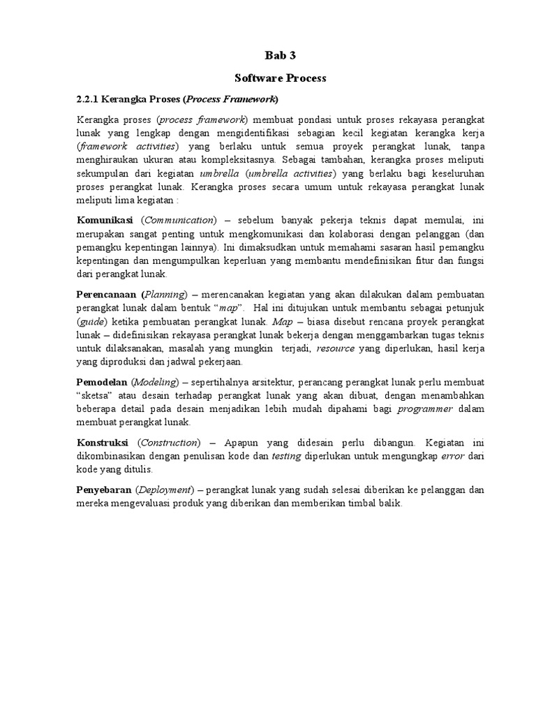 Model Proses RPL | PDF