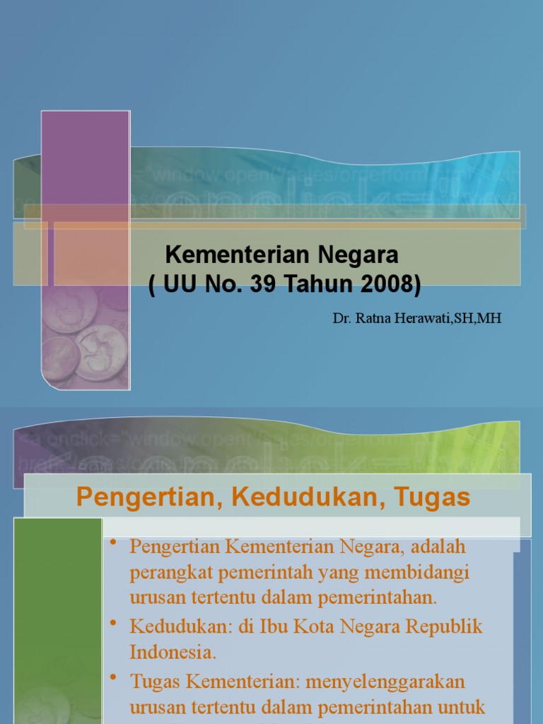 Power Point Kementerian Negara | PDF