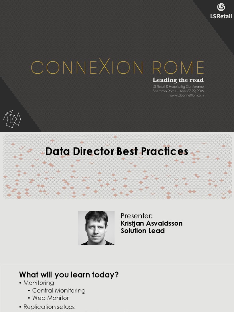 Data Director Best Practices | PDF | Replication (Computing ...