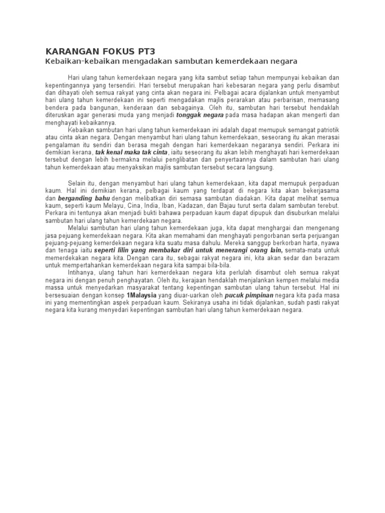 Kebaikan-Kebaikan Mengadakan Sambutan Kemerdekaan Negara | PDF