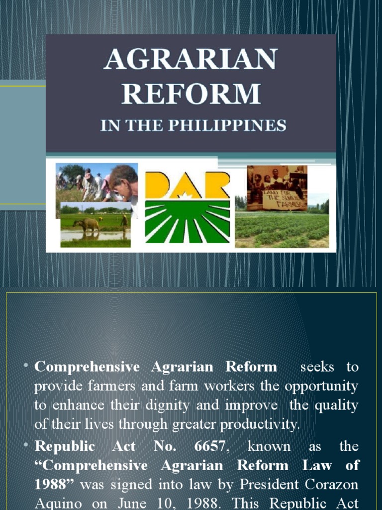 Agrarian Reform | PDF | Land Reform | Agrarianism
