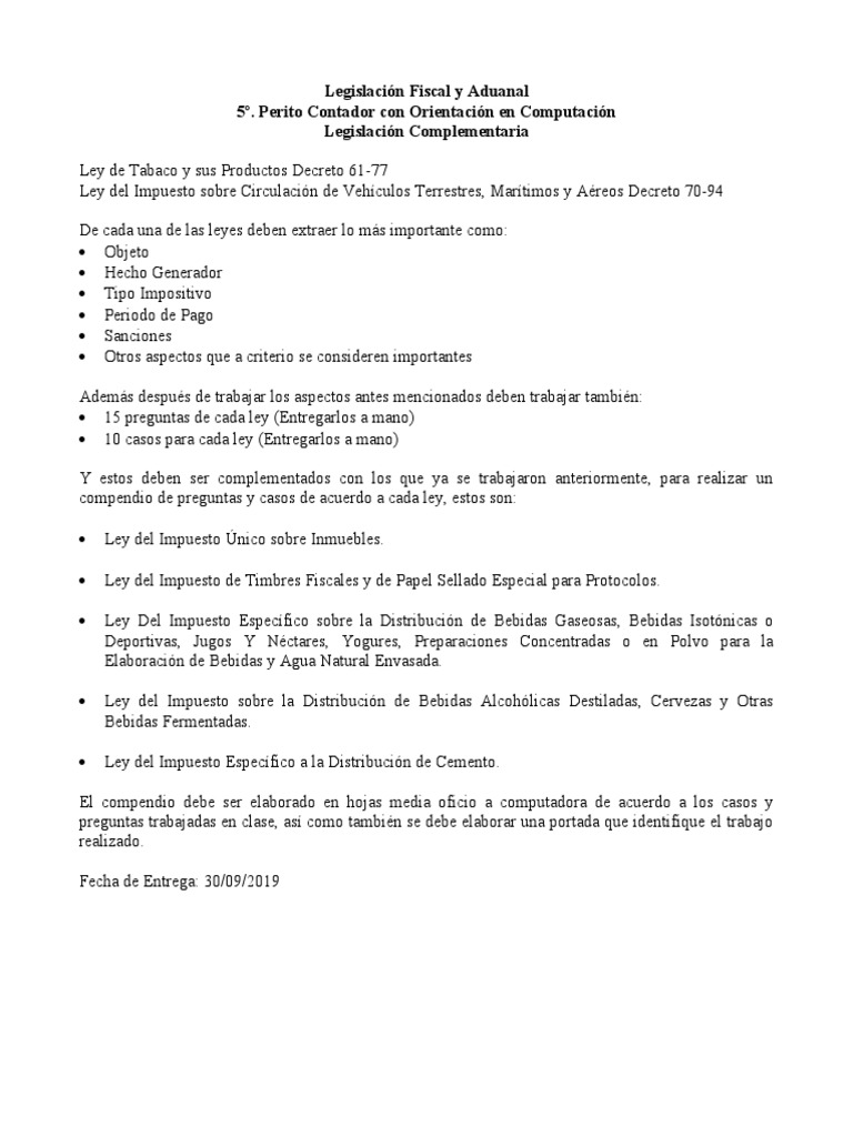 Legislación-Fiscal-y-Aduanal | PDF